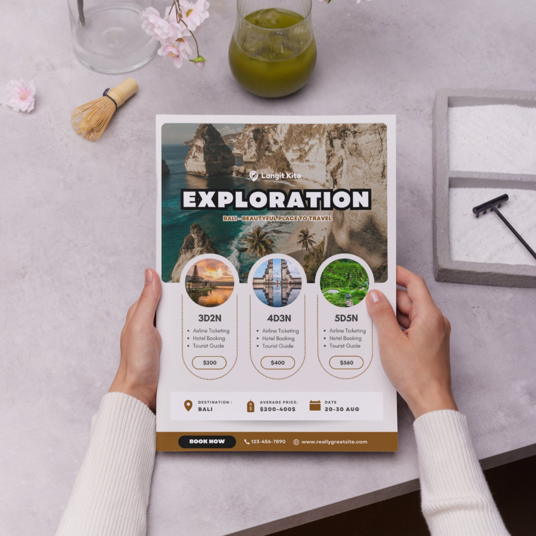 Tour Travel Flayer Template Canva, Travel Brochure Canva Design, Tour ...