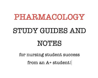 Pharmacology Nursing Template | Nursing Student Printable | Nursing ...