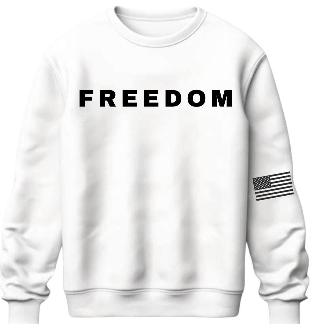 FREEDOM Sweatshirt, Charlie Kirk, USA Flag - Etsy