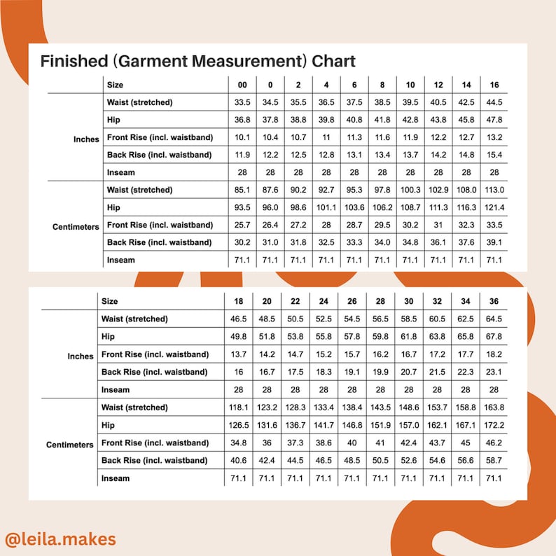 Topo Pants PDF Gender Neutral Pattern, Sizes 00-36, Confident Beginner ...