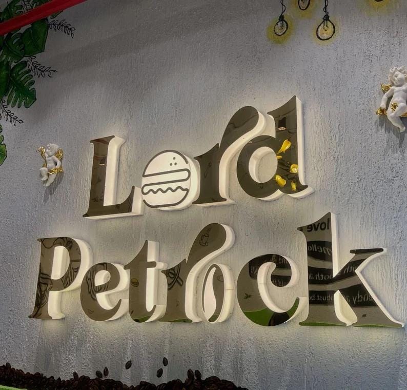 Illuminated Business Signage Reception Office Lobby Led Sign Custom 3D ...