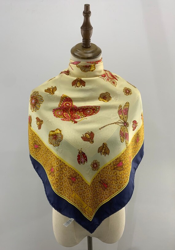 Vintage Christian Dior Silk Scarf, Vintage Christian … - Gem Vintage Christian Dior Silk Scarf, Vintage Christian … - Gem