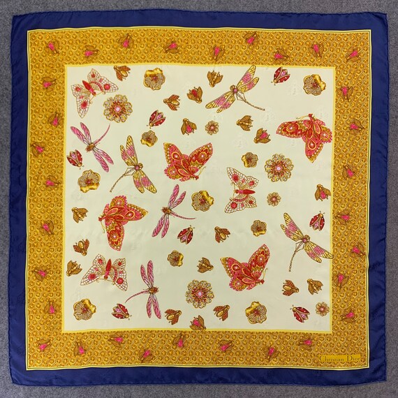 Vintage Christian Dior Silk Scarf, Vintage Christian … - Gem Vintage Christian Dior Silk Scarf, Vintage Christian … - Gem