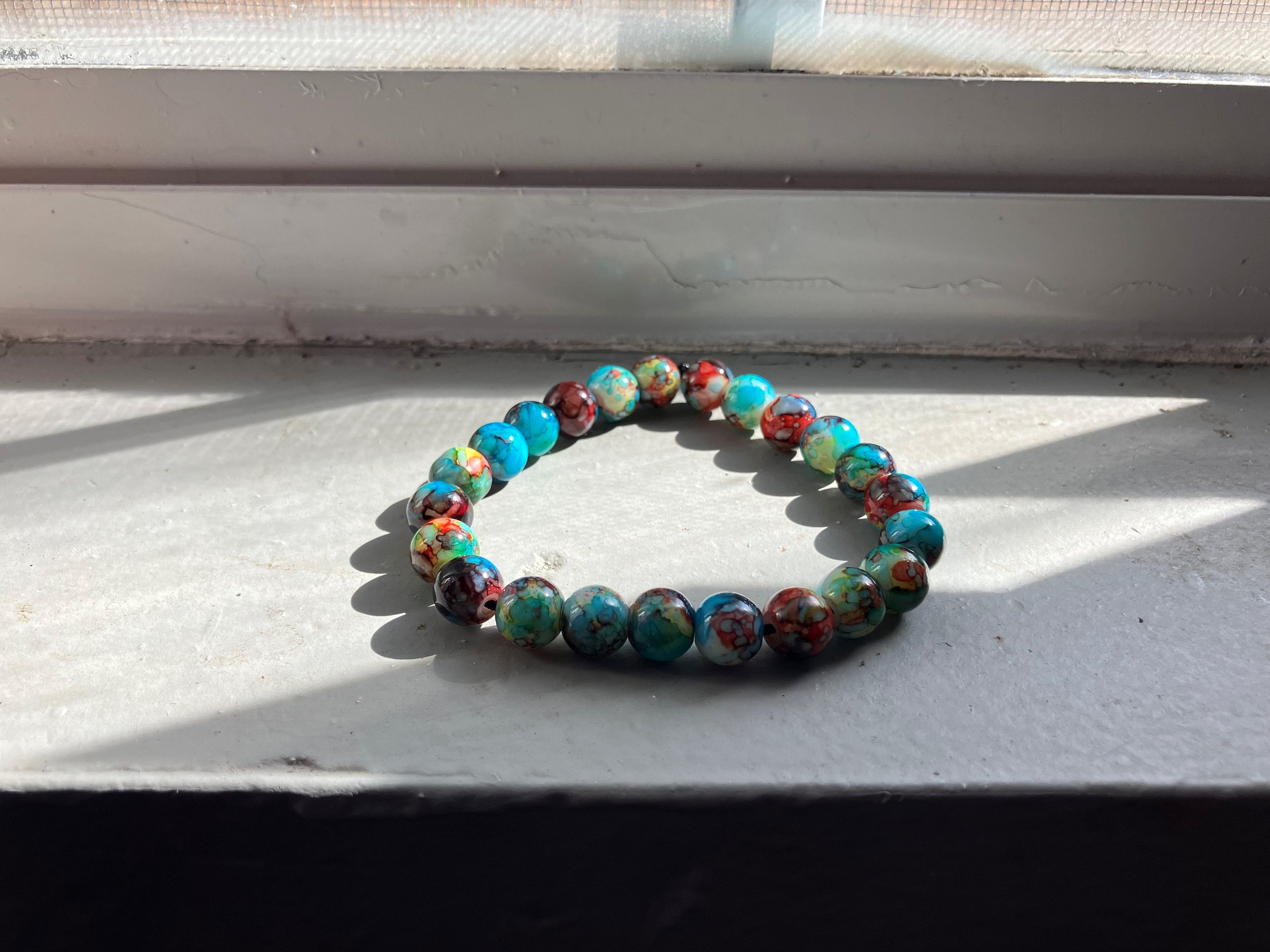 Earth & River Glass Bead Bracelets! - Etsy