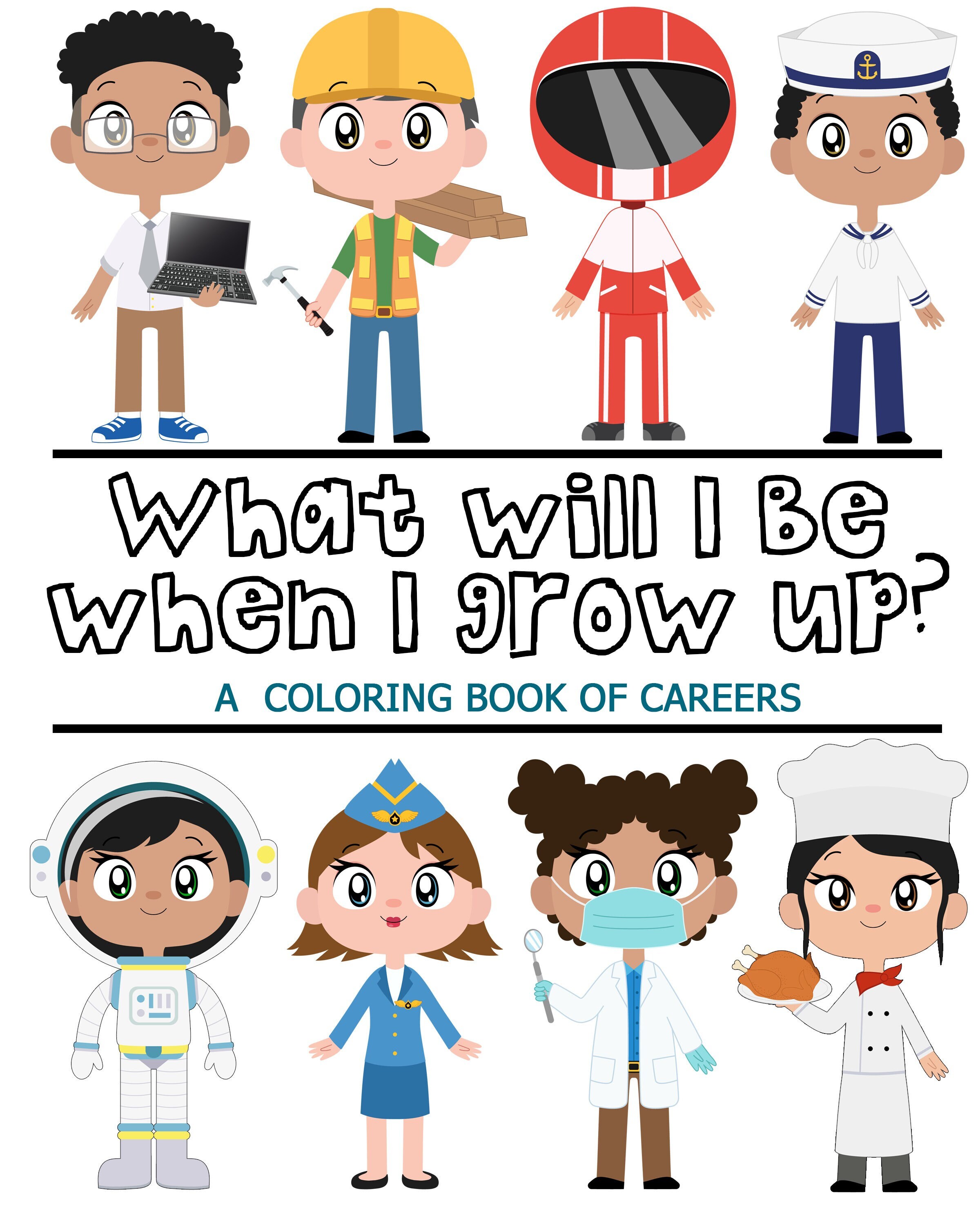 What Will I Be When I Grow Up? A Coloring Book of Careers - Etsy