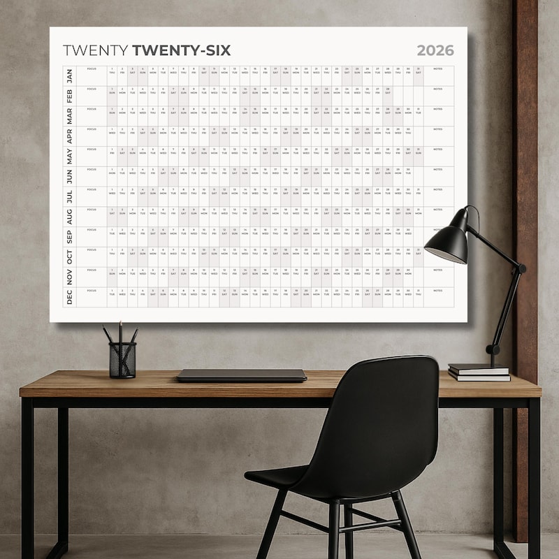 24x36 Art Calendar Poster - Etsy
