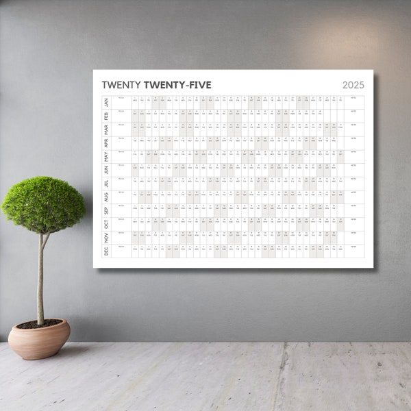 Extra Large 2025 Wall Calendar - Etsy