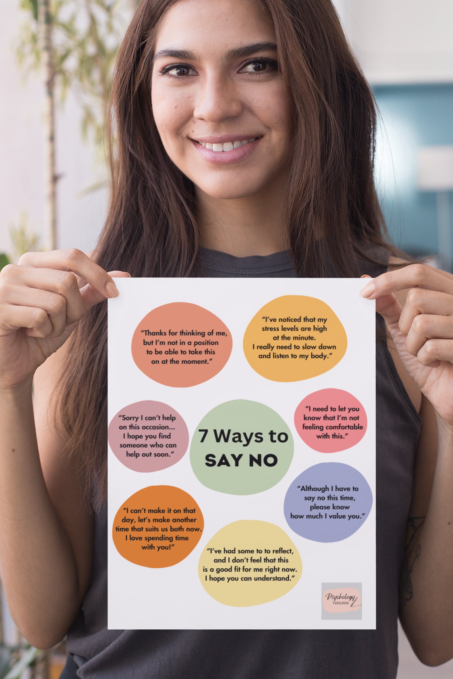 7 Ways to Say No Worksheet | People Pleasing Worksheet | Assertive ...