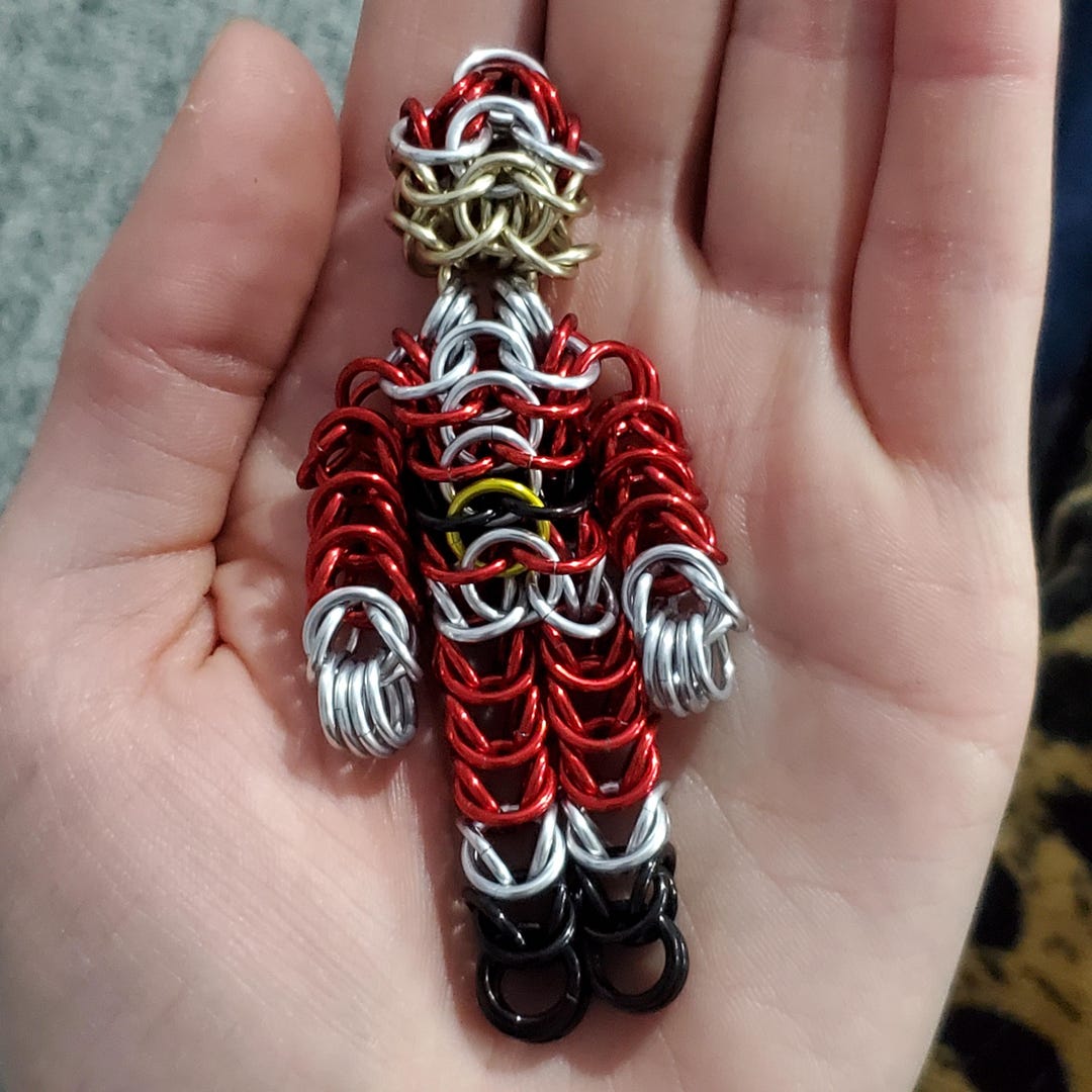 Choose a Wobbles Chainmail Fidget Toy Metal Keychain Ragdoll Stick ...