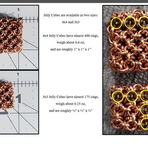 Choose Your Jelly Cube Anodized Aluminum Chainmail Fidget Square Metal ...