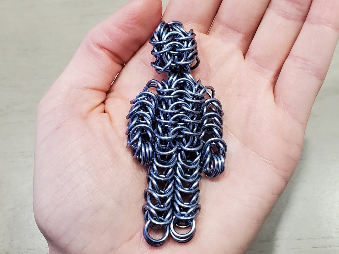 Wobbles - Chainmail Fidget Toy - Metal Keychain - Anodized Aluminum ...