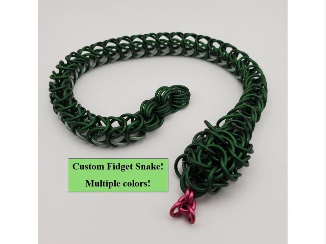 Customizable Snake - Chainmail Fidget Toy - Aluminum - 3D Articulating ...