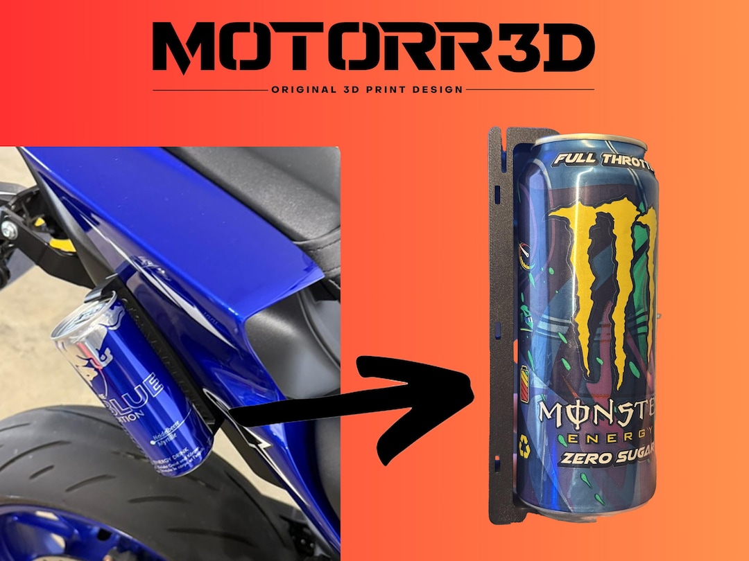 Motorcycle Can Holder for Redbull and Monster - Etsy