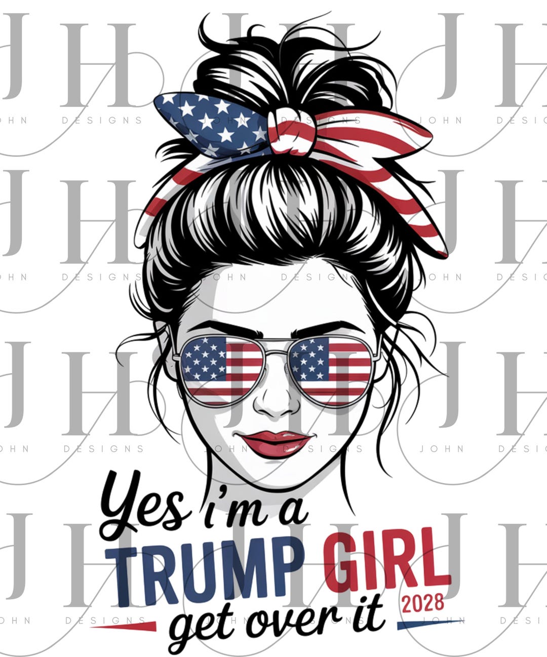 Patriotic Trump Girl 2028 PNG, Trump Girl 2028 Png, Trump Girl 2028, I ...
