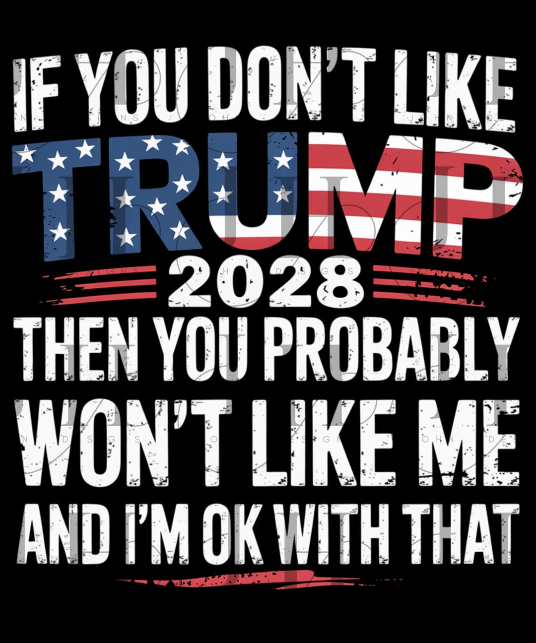 Fichier PNG Pro Trump 2028 : Design patriotique (téléchargement ...