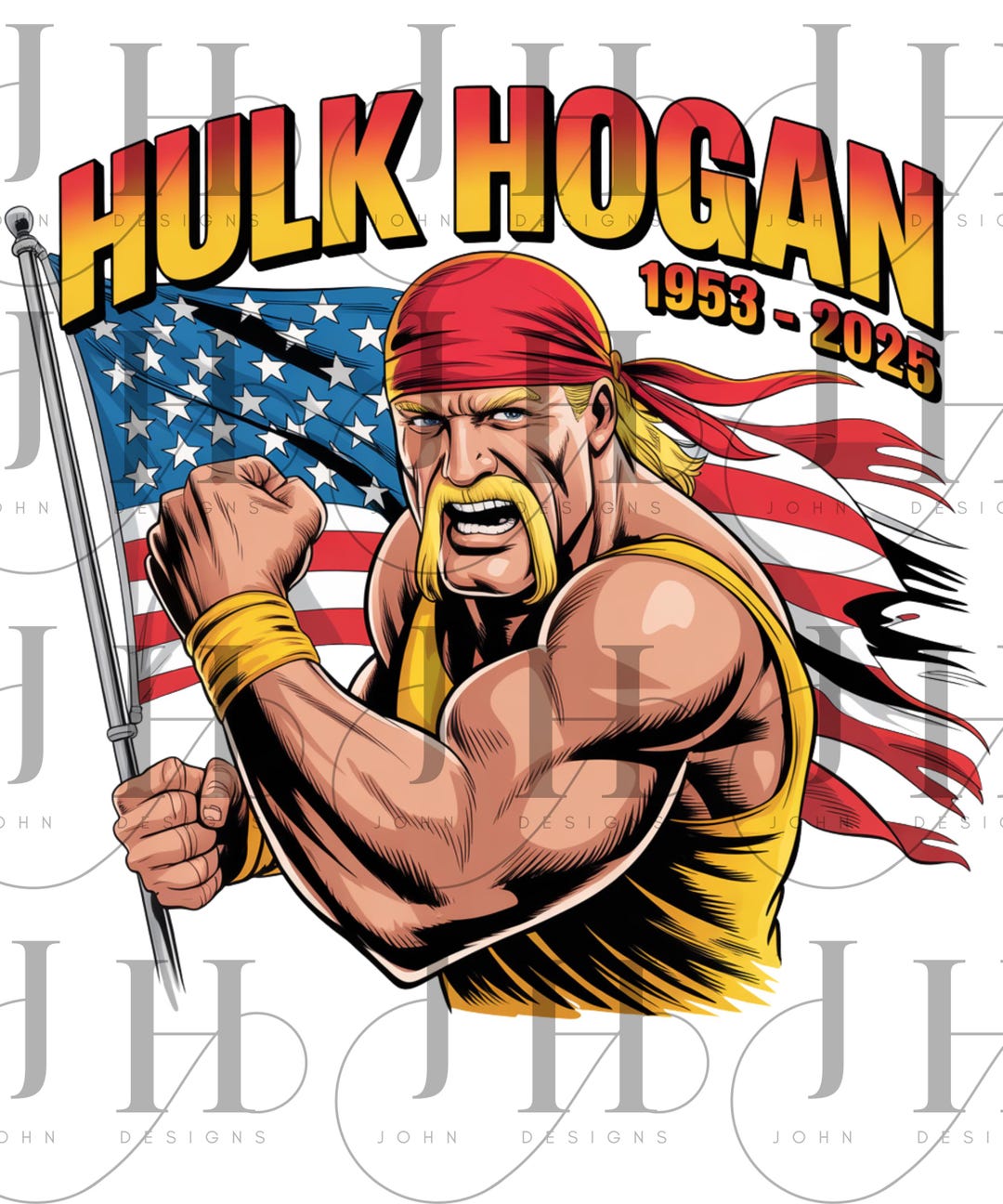 Hulk Hogan RIP Png, RIP Hulk 90s Wrestling Png, Wrestling Icon Png ...