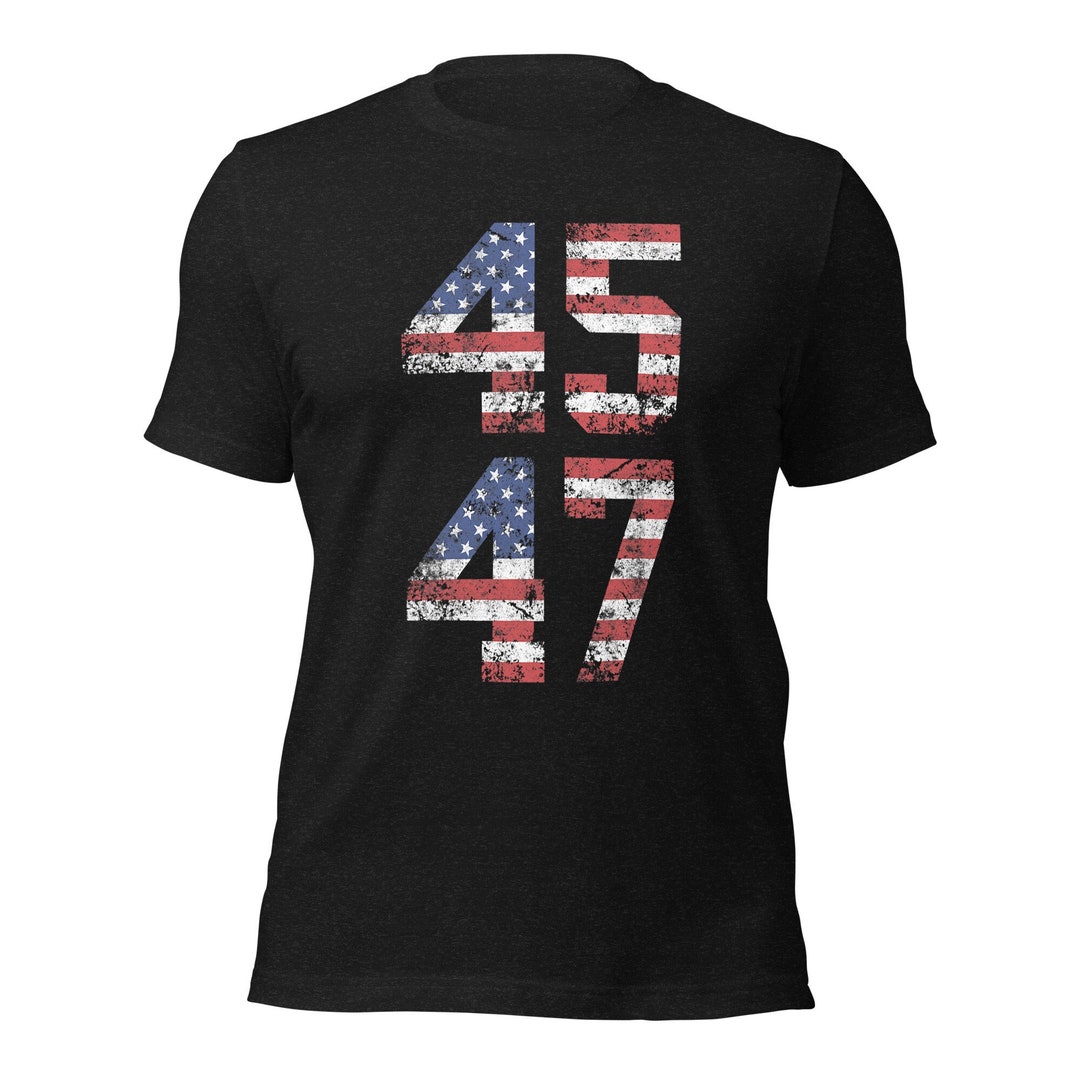 Trump 2024 Patriotic American Flag T-shirt, Distressed Trump USA Flag T ...