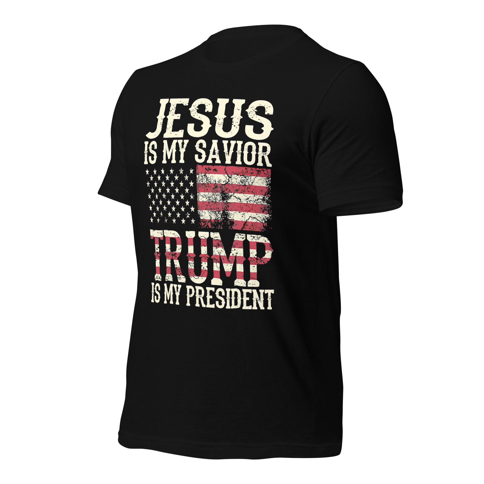 Patriotic Christian T-shirt, Jesus is My Savior Trump is My President ...