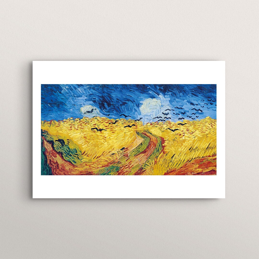 N1012 - Vincent Van Gogh - Wheatfield With Crows (1890). Wall Art Print ...