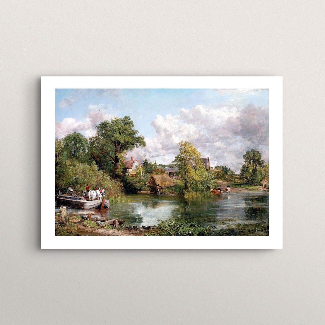 N1008 - John Constable - the White Horse (1819). Wall Art Print Premium ...