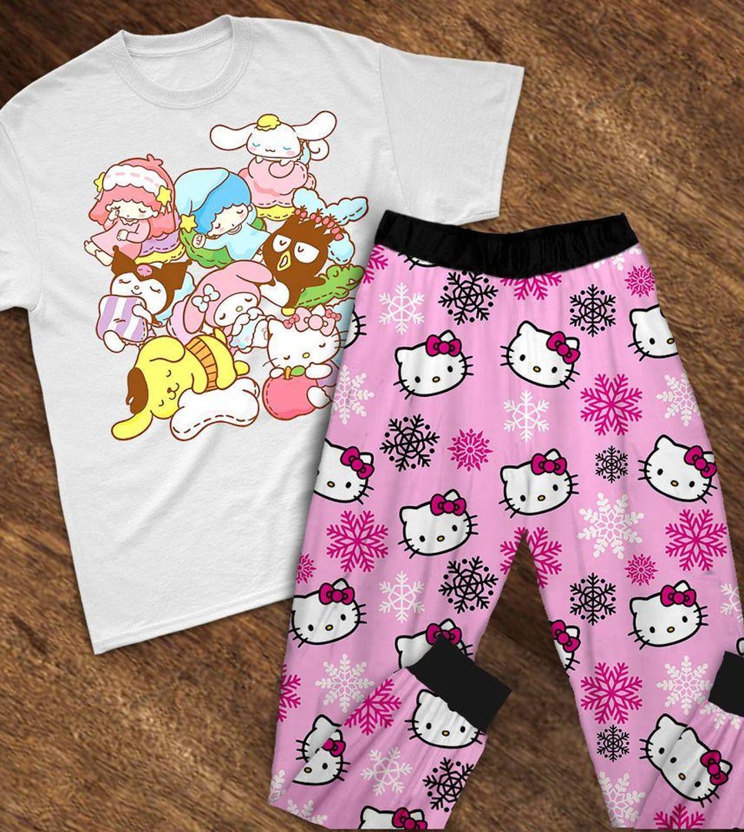 Hello Kitty Pajamas Set, Hello Kitty Pajamas Set, Holiday Pajamas ...