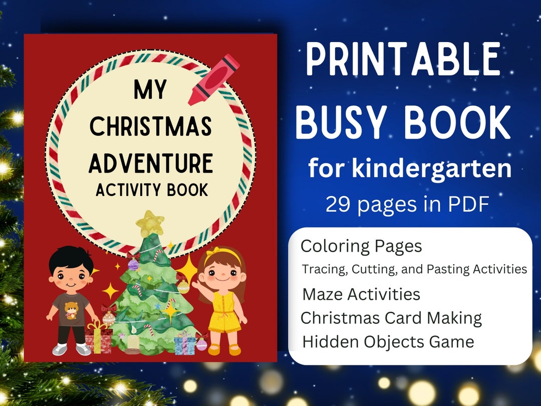 Printable Preschool Activities Holiday Busy Book for Preschool Airplane ...