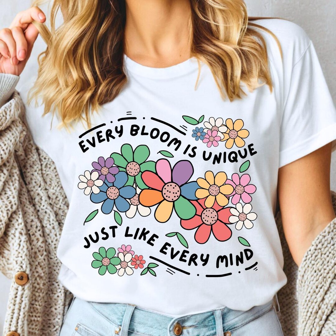 Mental Health Positivity Flowers PNG, Inspirational Quotes PNG ...