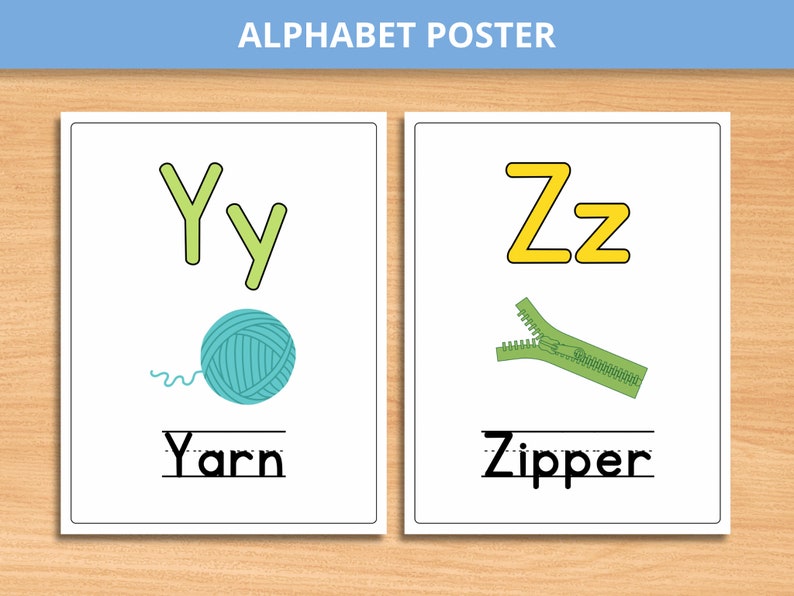 Alphabet Poster for Classroom Decoration, Educational Poster, Classroom ...