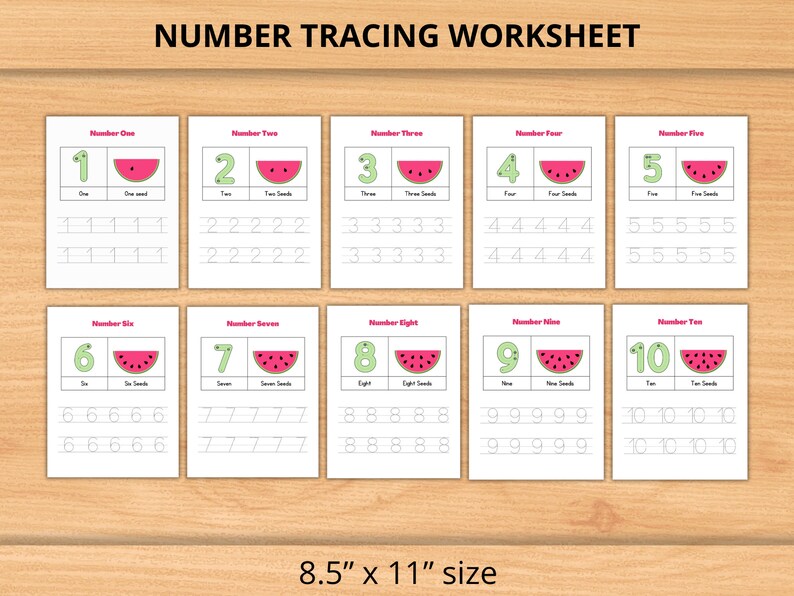 Math Busy Book Number Counting and Number Tracing Handwriting Practice ...