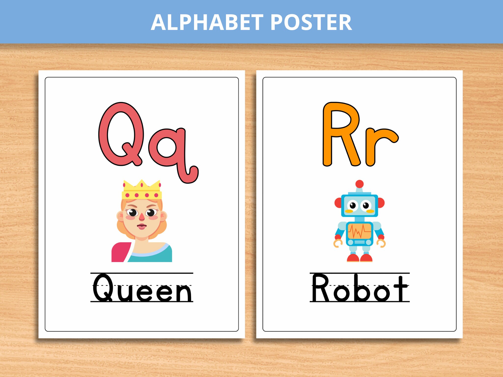 Alphabet Poster for Classroom Decoration, Educational Poster, Classroom ...