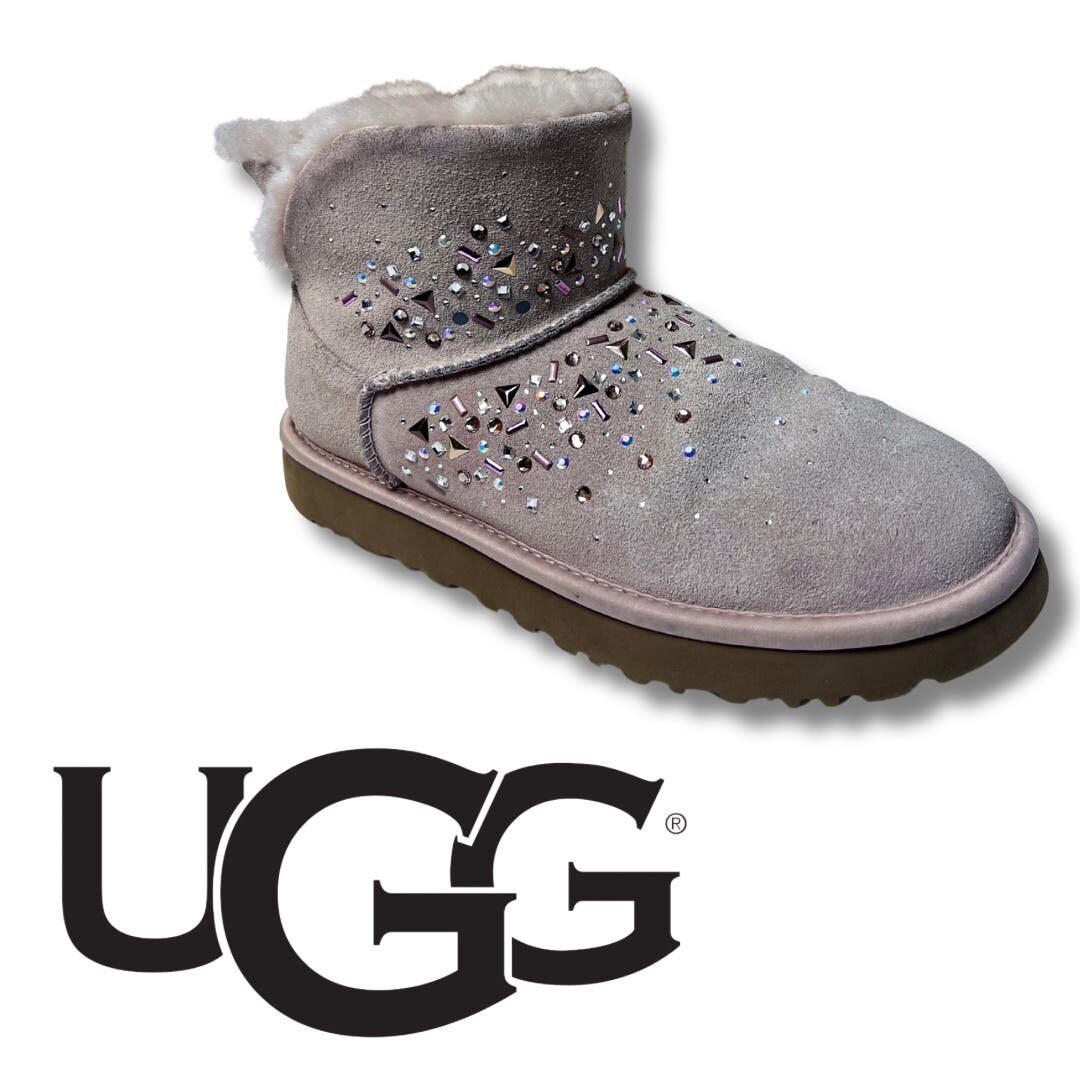 UGG Australia Classic Galaxy Bling Mini Suede Boots size 7 - Etsy