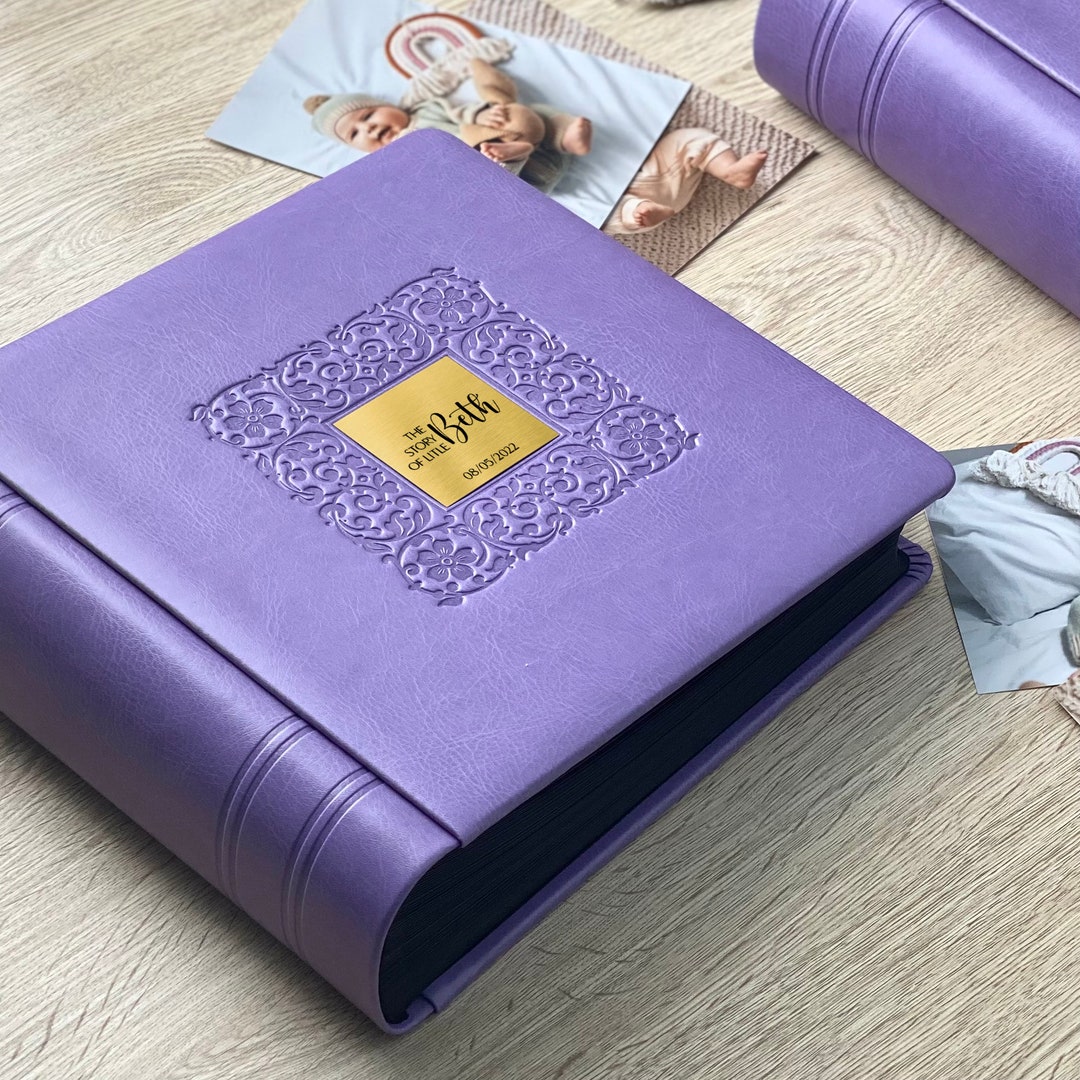 Custom Family Album, Personalized Wedding Guest Book & Baby Memory Book ...