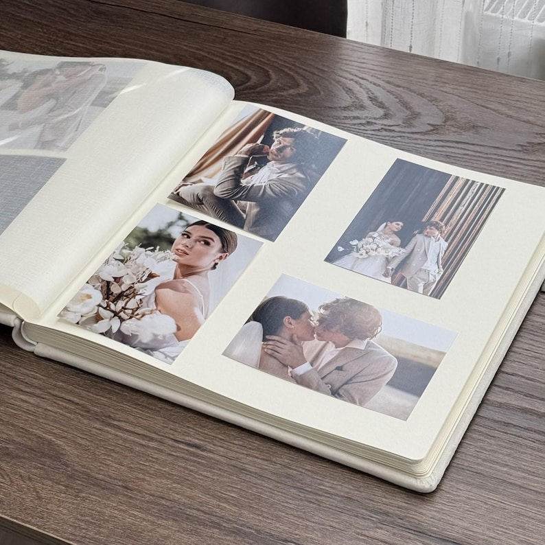 Personalized Velour Wedding Photo Album: Engraved Scrapbook - Etsy