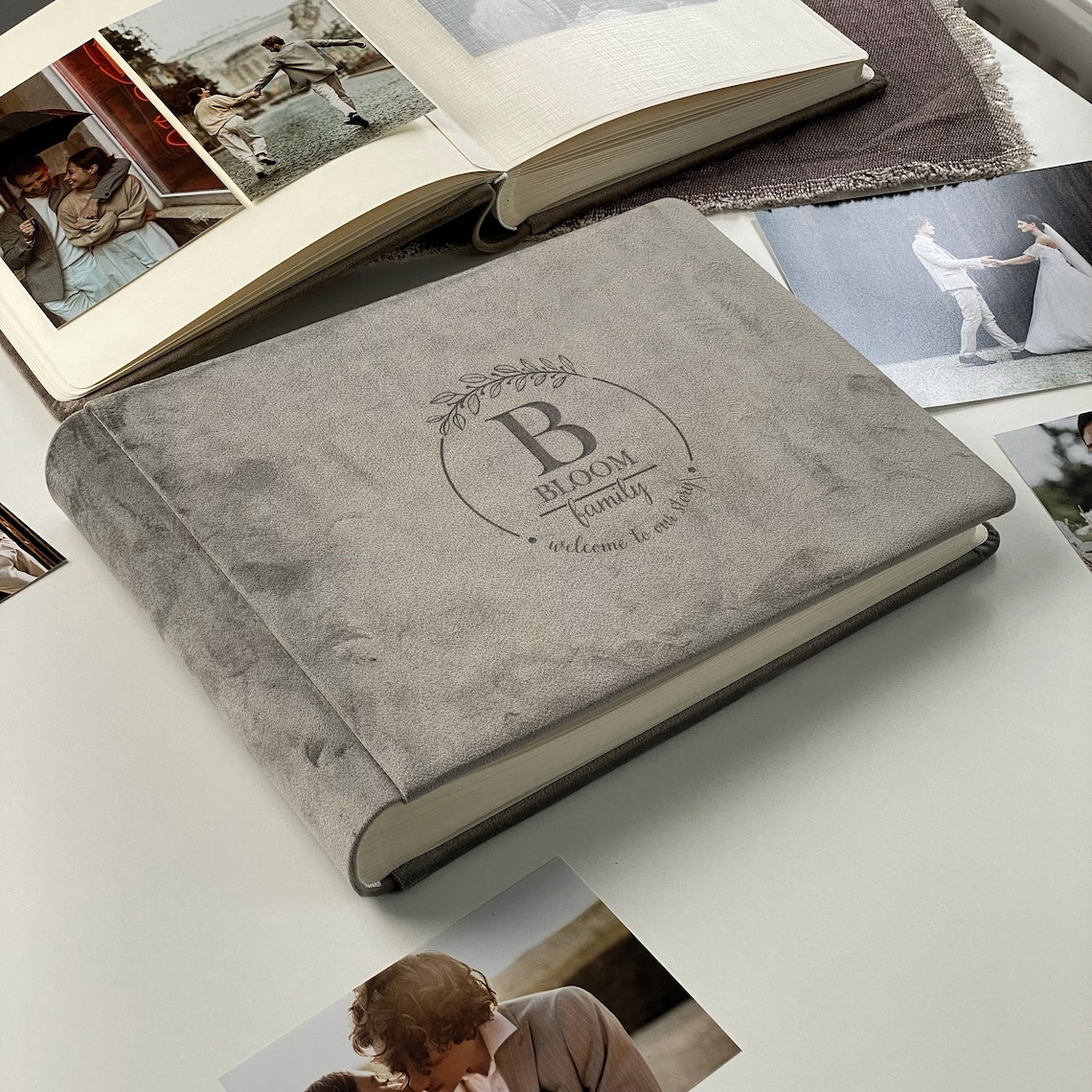 Memorial Photo Album, Funeral Guest Book, Engraved Аamily Memory Book ...