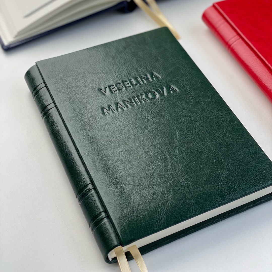 Leather Journal, Custom Notebook, Personalized Planner for Men ...