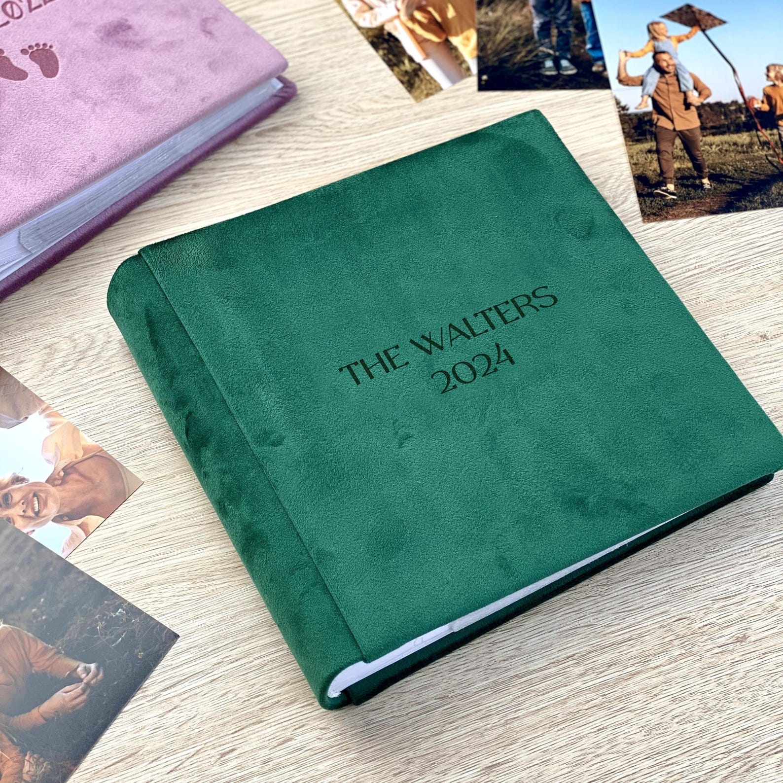 Personalized Velor Photo Album: Custom Engraved Baby Album (4x6") - Etsy