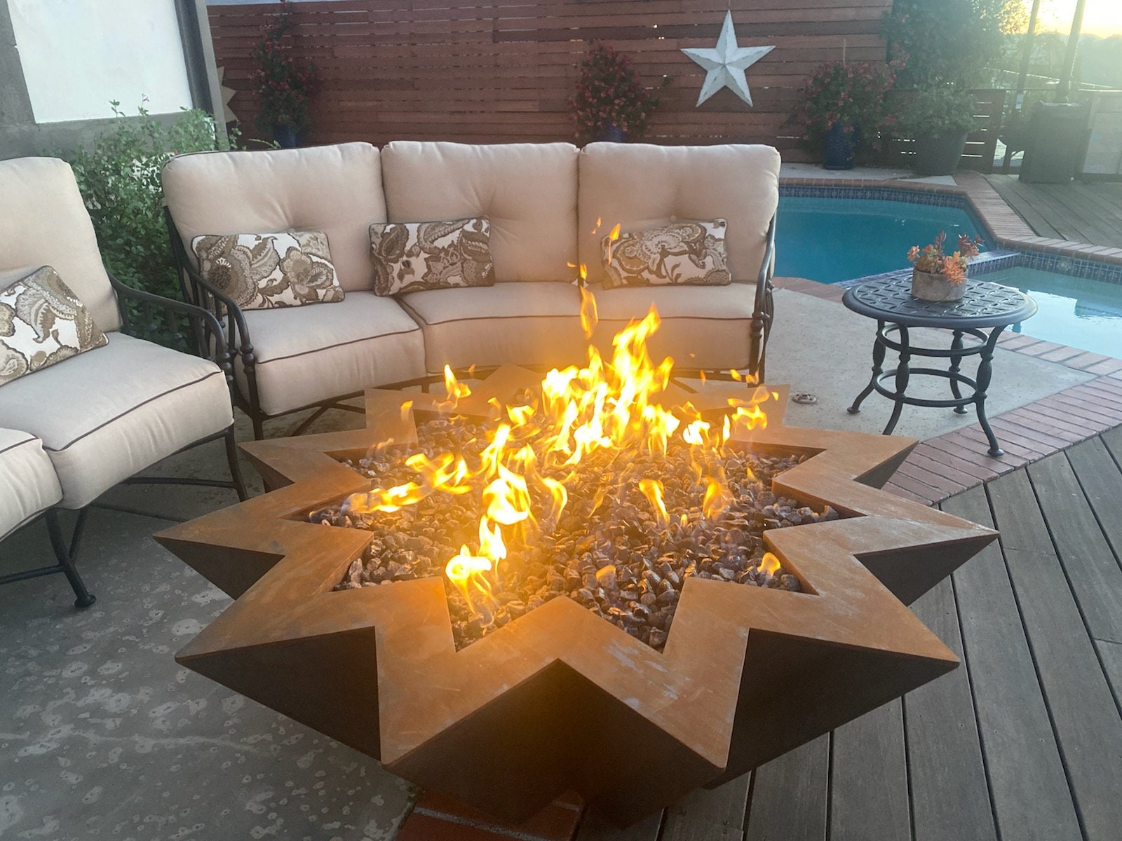 60" Star Shaped Fire Pit - Etsy