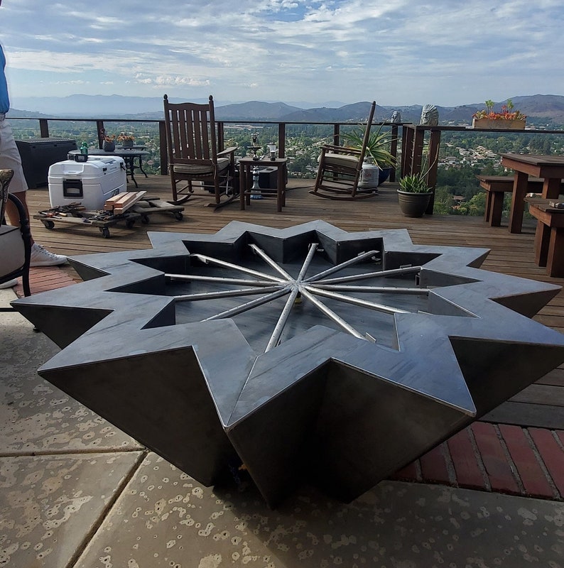 60" Star Shaped Fire Pit - Etsy