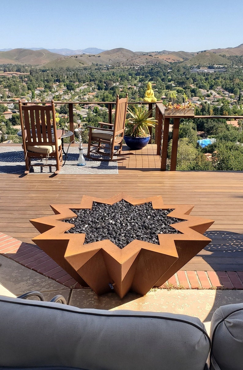 60" Star Shaped Fire Pit - Etsy