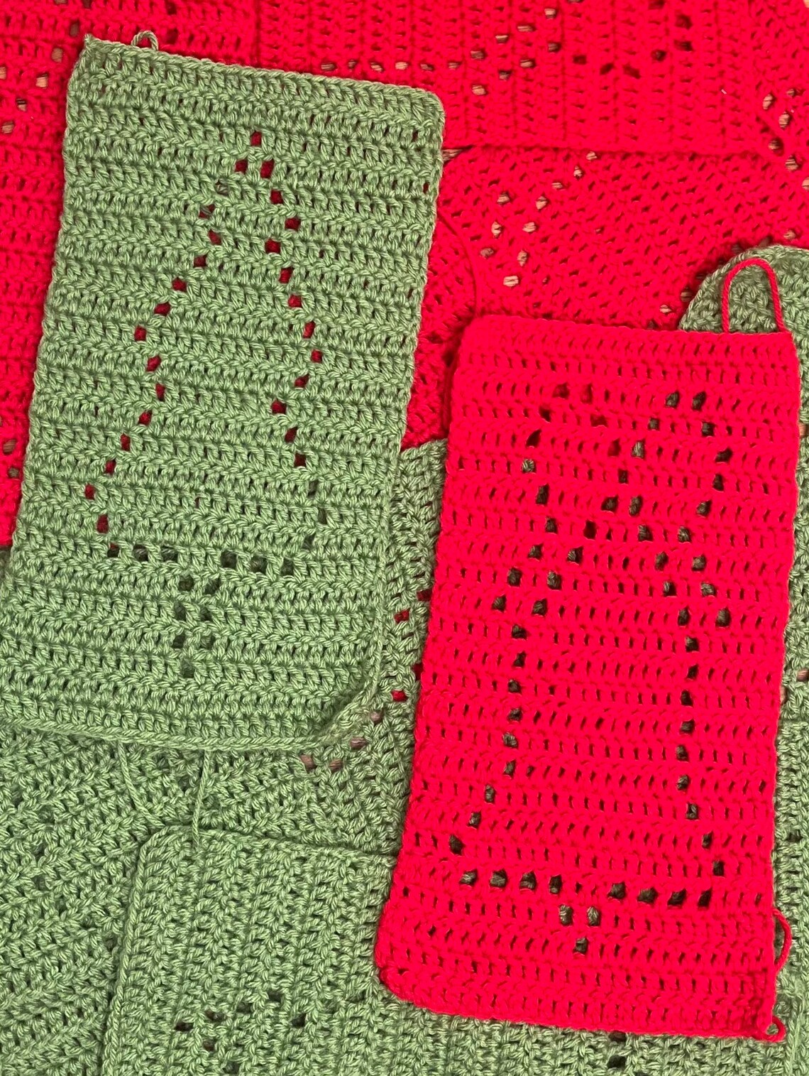 PATTERN Christmas Tree AND Bell Filet Crochet Motif - Beginner - Etsy