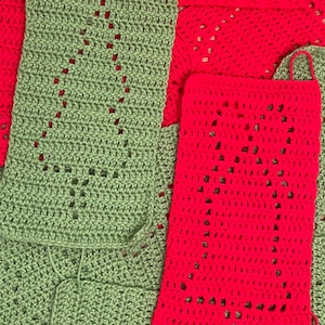 PATTERN Christmas Tree AND Bell Filet Crochet Motif - Beginner - Etsy