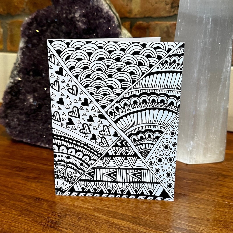 Zentangle Cards - Etsy