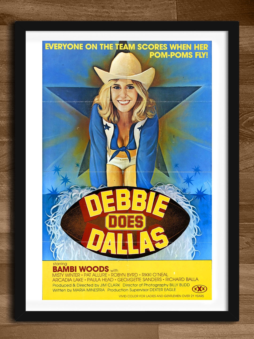 Debbie Does Dallas, 1978 Film, Framed Poster - Etsy