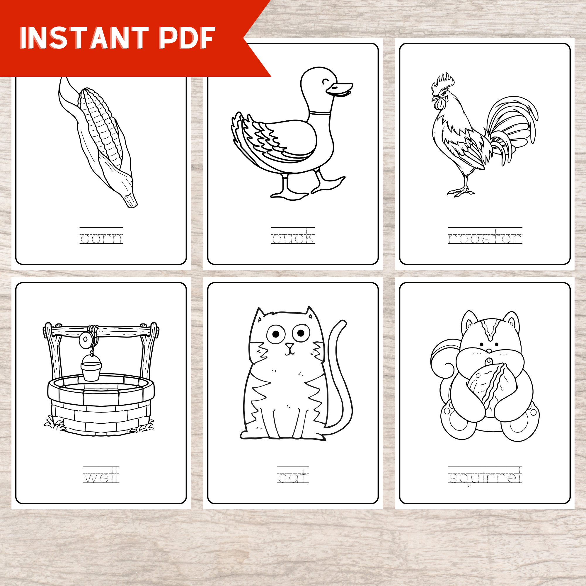 Ultimate Educational Nature Coloring Set Farm, Ocean, Forest, Safari ...