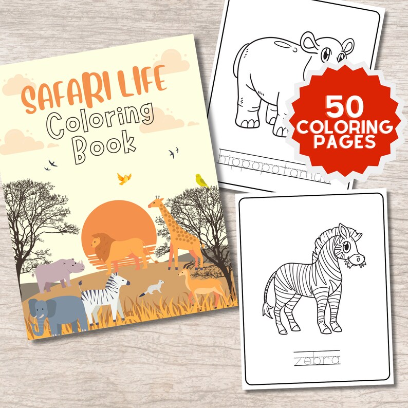 Ultimate Educational Nature Coloring Set Farm, Ocean, Forest, Safari ...