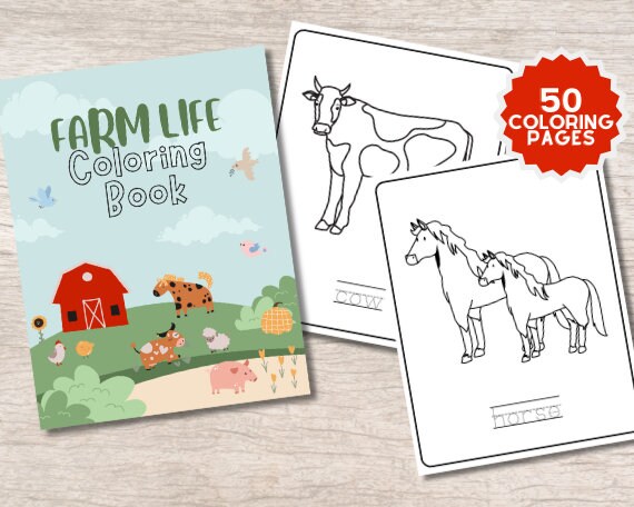 Ultimate Educational Nature Coloring Set Farm, Ocean, Forest, Safari ...