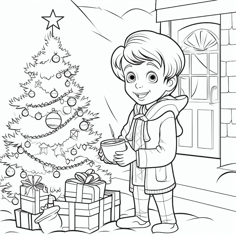 25 Christmas Coloring Pages, Christmas Printable, Christmas Activity ...