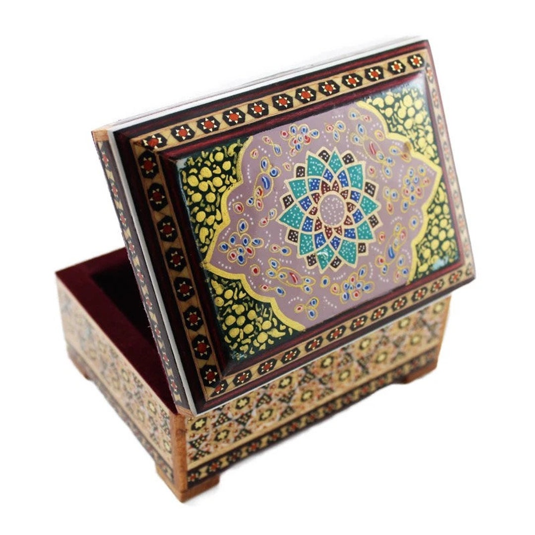 Inlaid Box Perfect Khatam Product, Khatam Kari Wooden, Jewelry Box - Etsy