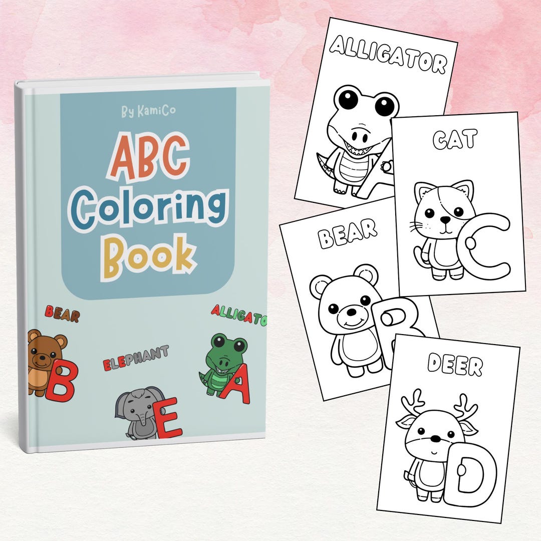 Coloring Animal ABC Alphabet Book for Kids Pdf, Kids Artwork, Preschool ...