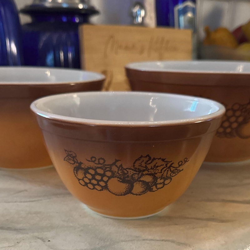 Old Orchard Pyrex Bowls - Etsy